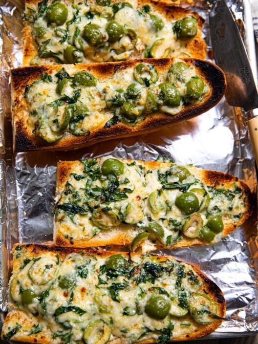Loaded Olive Cheese Bread (+Video!) - Butter Be Ready