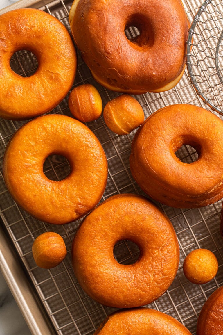 Yeast Doughnuts with Hibiscus Glaze - Butter Be Ready