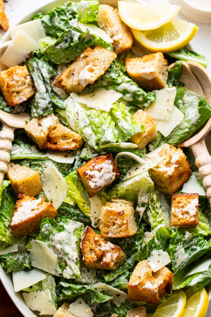 Easy Caesar Salad with Sourdough Croutons - Butter Be Ready