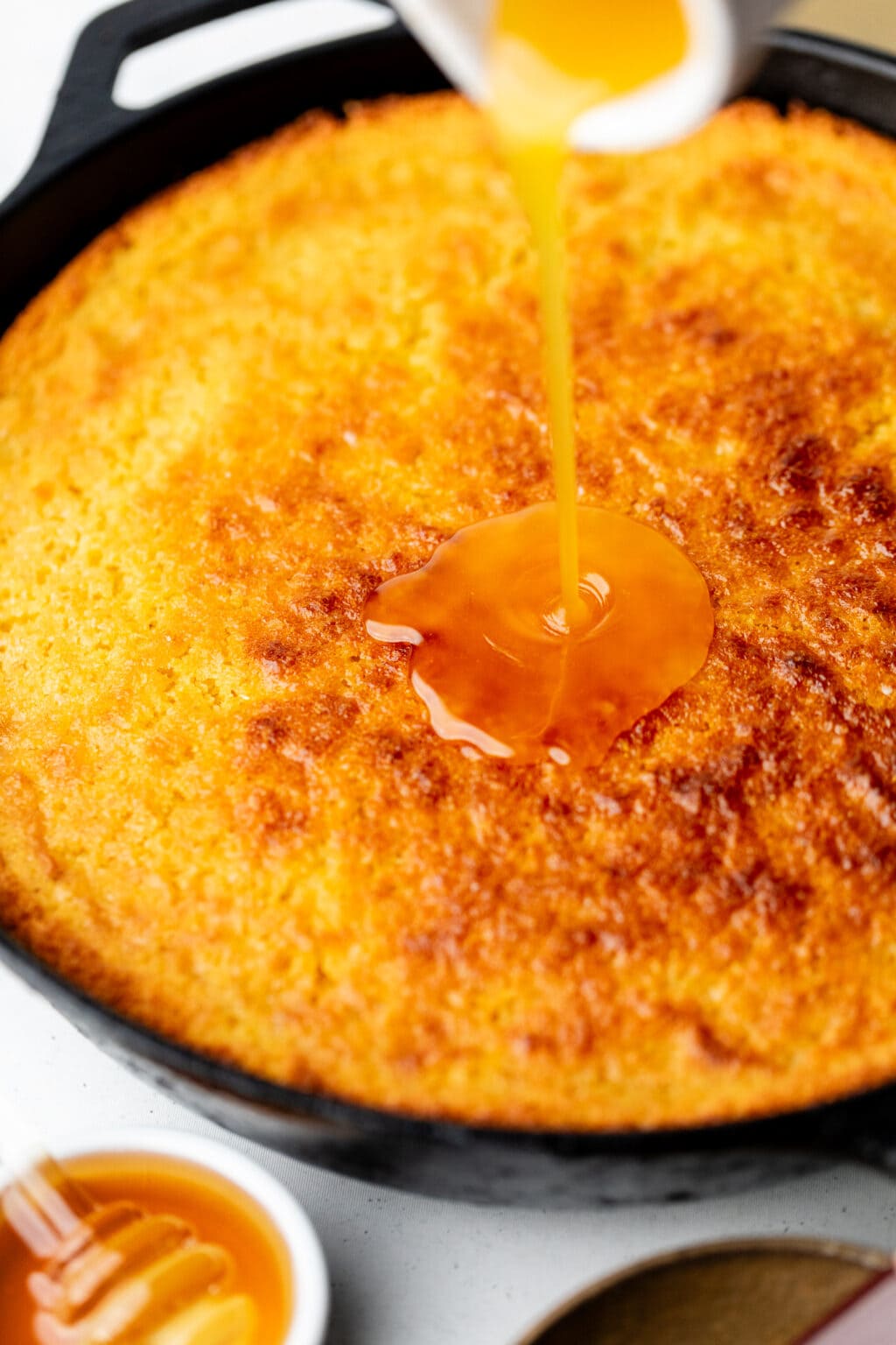 Ridiculously-Good Skillet Honey Butter Cornbread - Butter Be Ready
