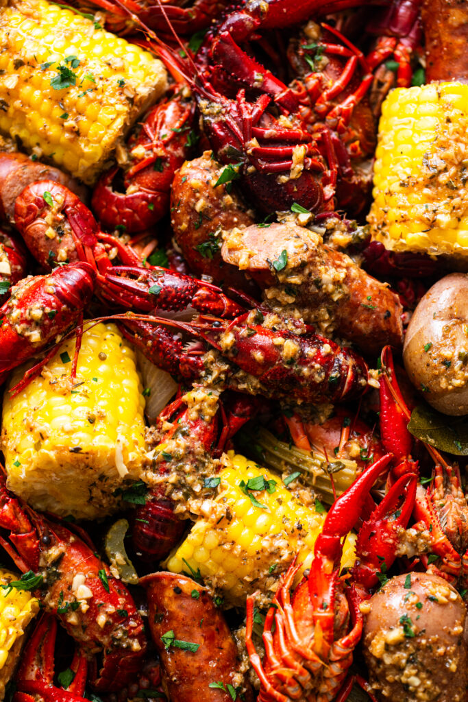 Stovetop Crawfish Boil with Garlic Butter Sauce - Butter Be Ready