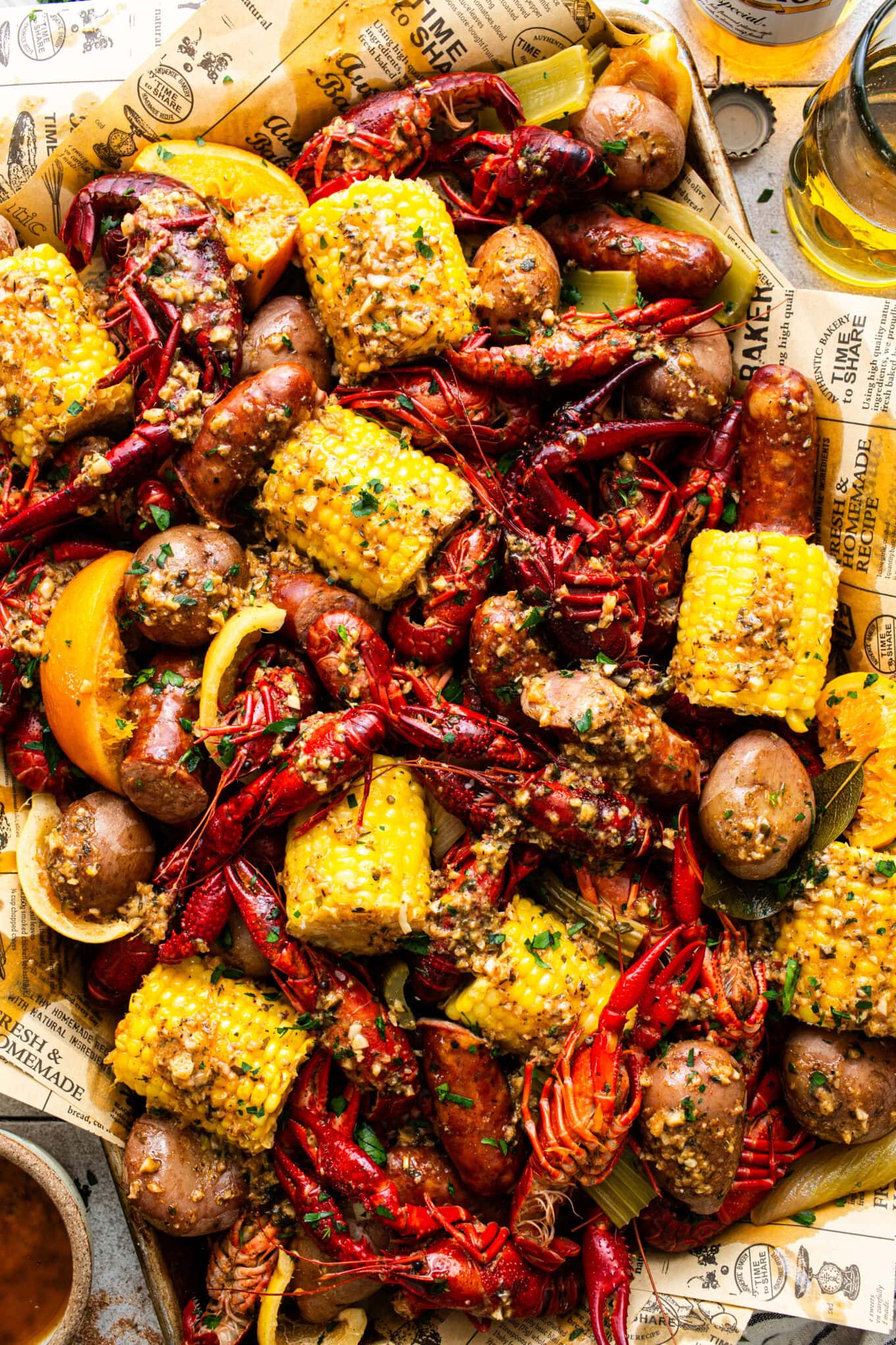Stovetop Crawfish Boil with Garlic Butter Sauce - Butter Be Ready