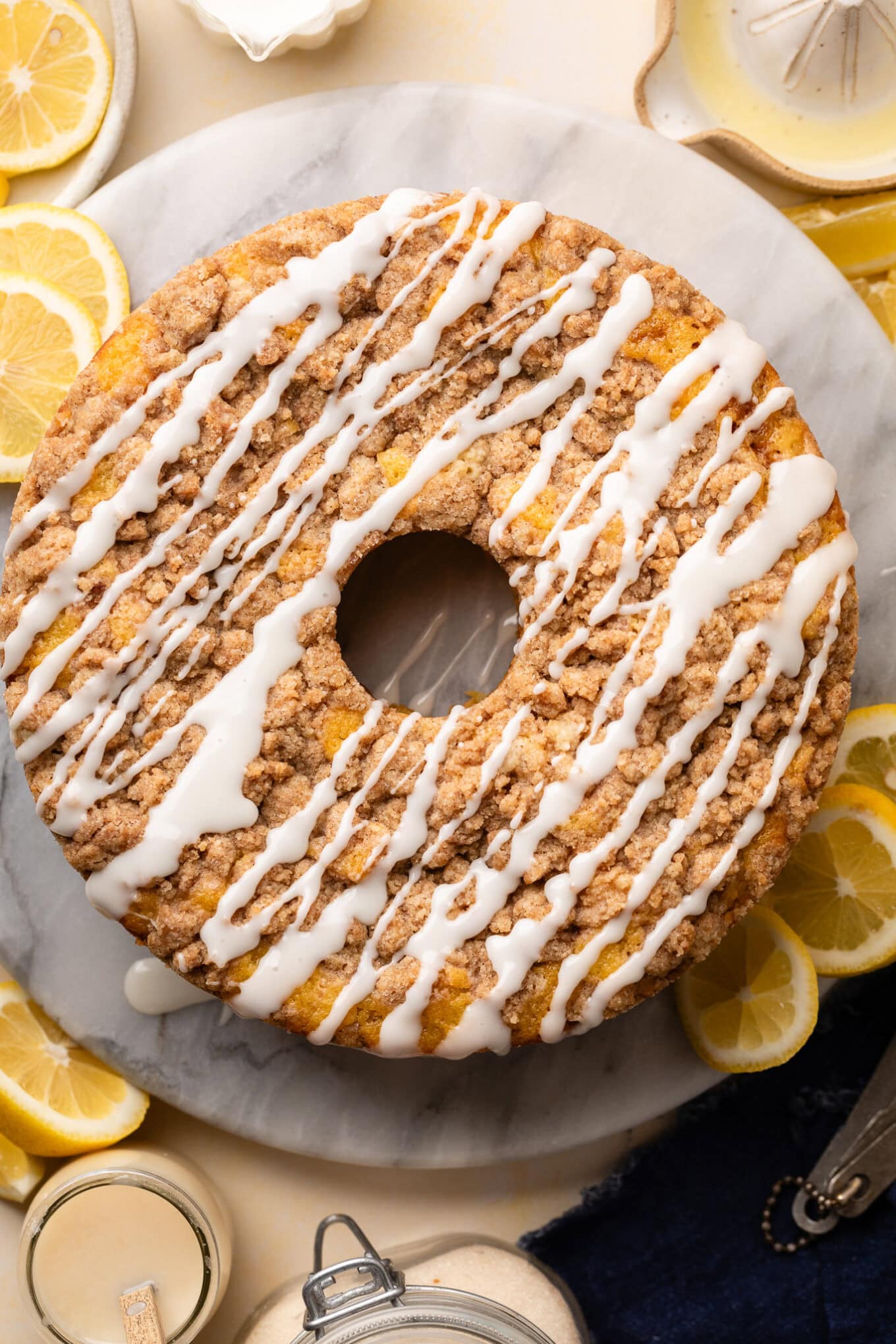 Extra Moist Lemon Coffee Cake with Icing - Butter Be Ready