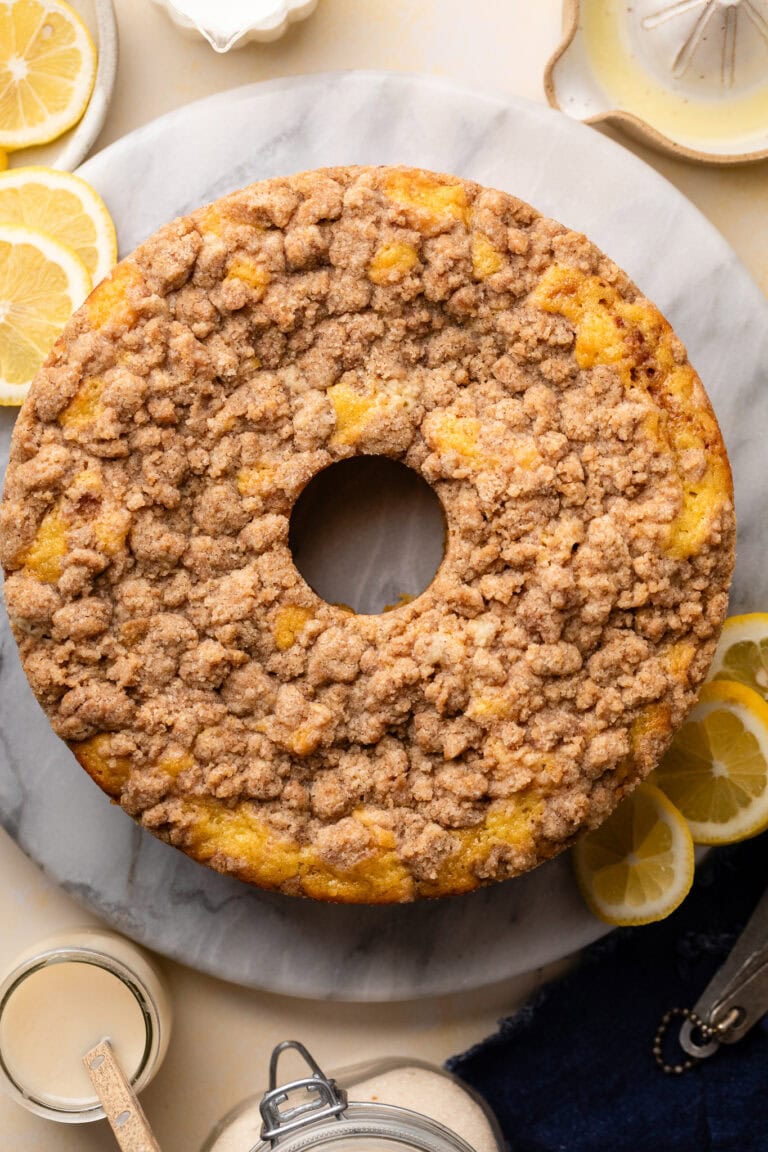 Extra Moist Lemon Coffee Cake with Icing - Butter Be Ready