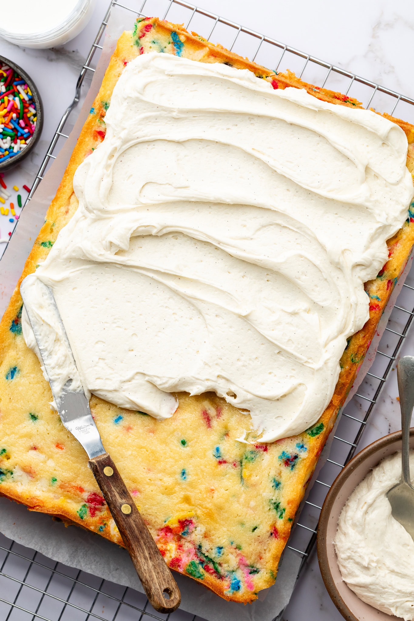 Homemade Funfetti Sheet Cake (Buttery, Moist, and Fluffy!) - Butter Be ...