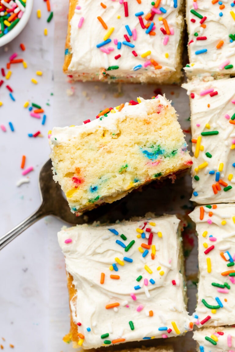 Homemade Funfetti Sheet Cake (Buttery, Moist, and Fluffy!) - Butter Be ...