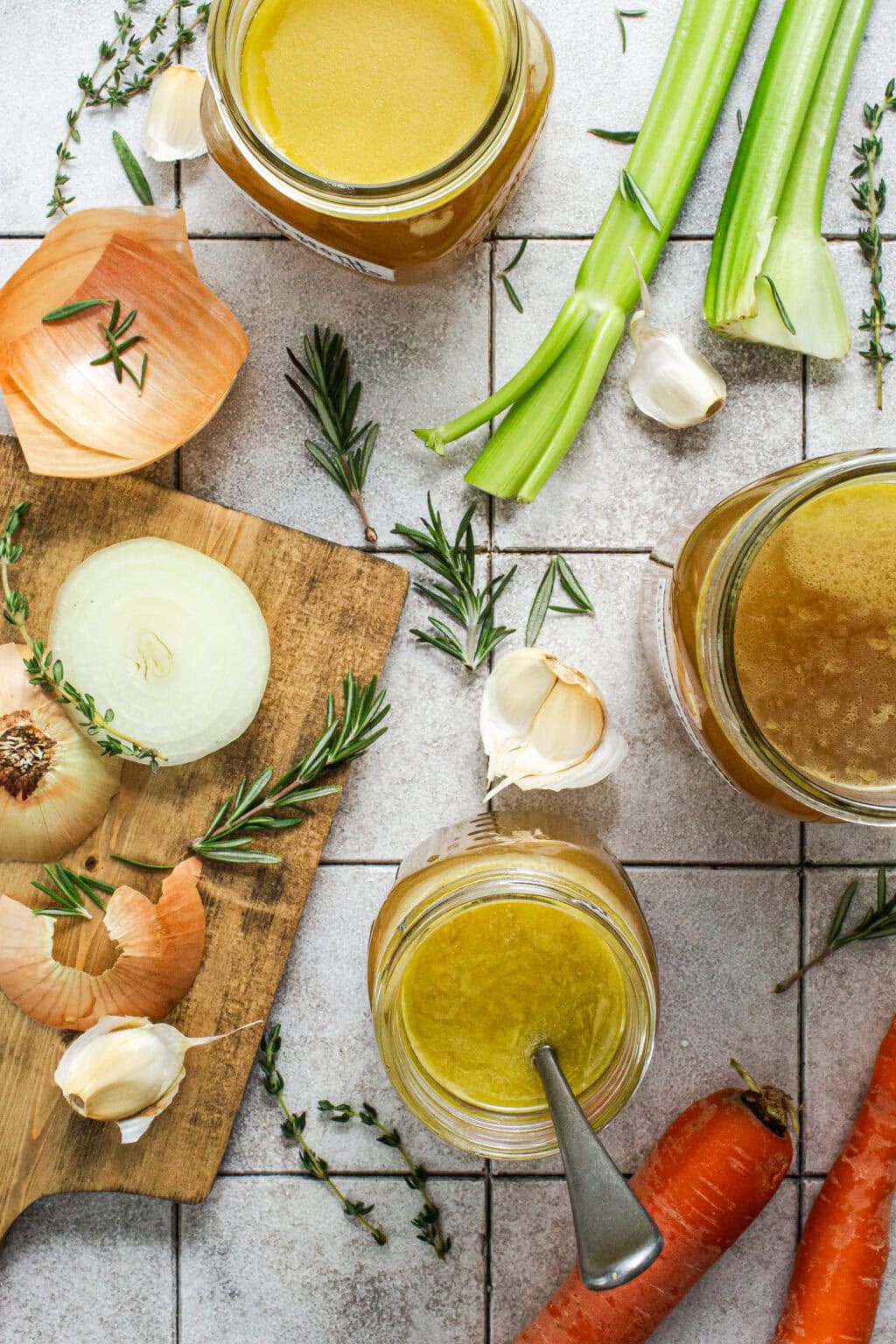 Slow Cooker Homemade Chicken Broth - Butter Be Ready